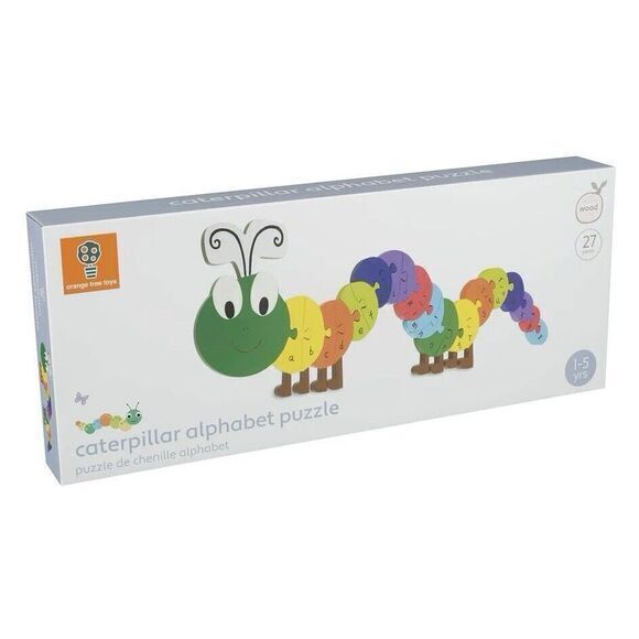 Toys | Caterpillar Wooden Alphabet 27 Pc Puzzel Orange Tree Toys 15 Yo ...
